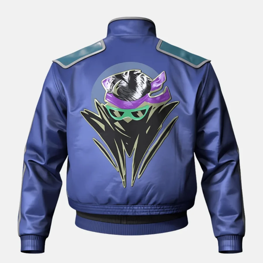 Mortal Kombat 11 Johnny Cage Jacket | Blue Leather Bomber by Euphoria ...